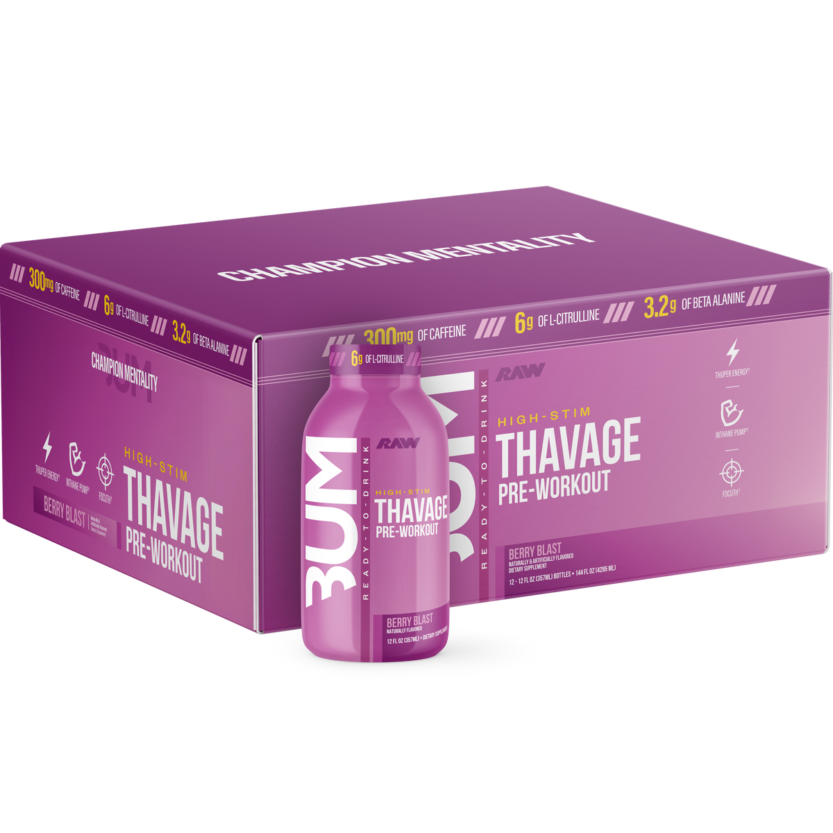 Thavage RTD Pre-workout – Get Raw Nutrition