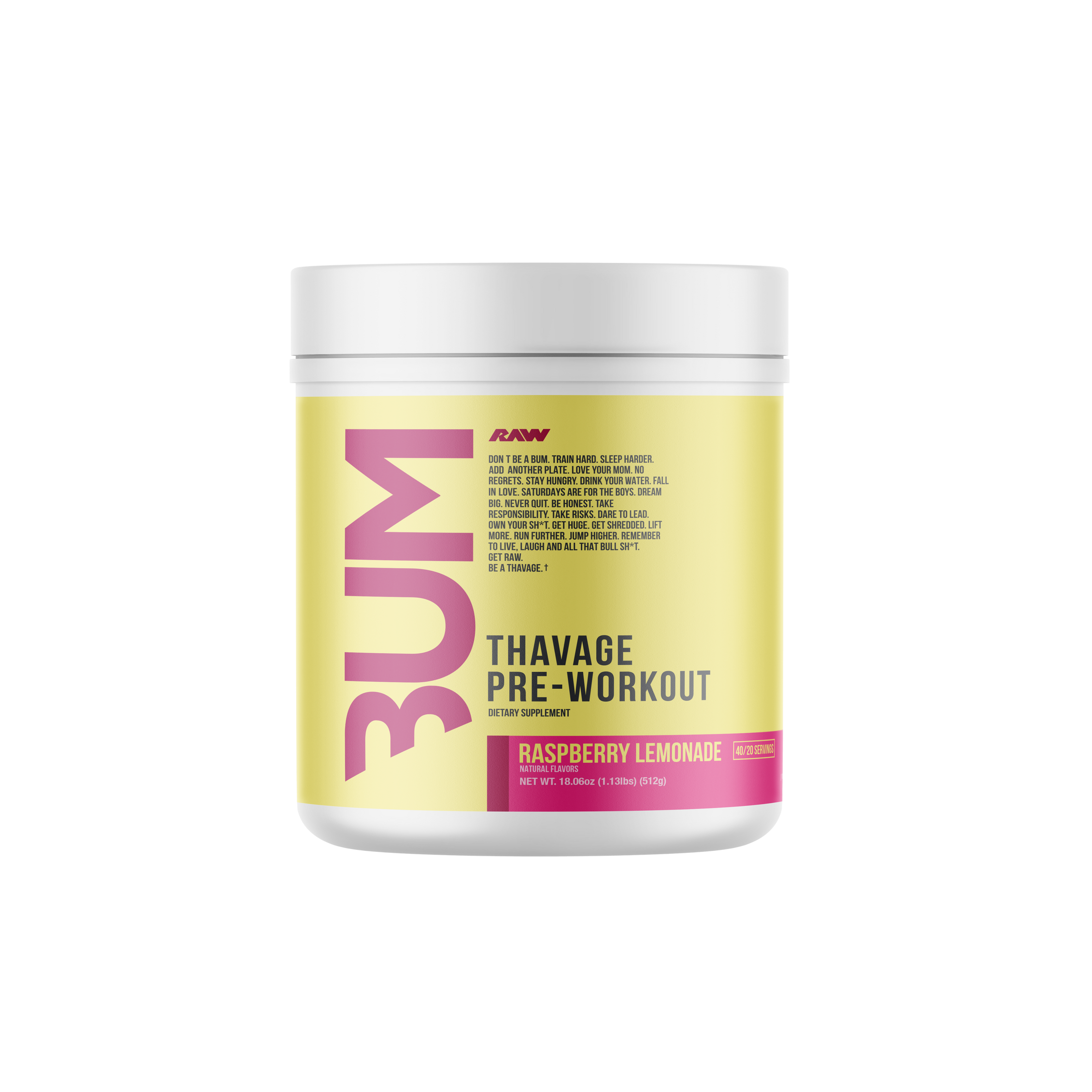 CBUM Signature Essential Pre-Workout | RAW Nutrition – Get Raw Nutrition