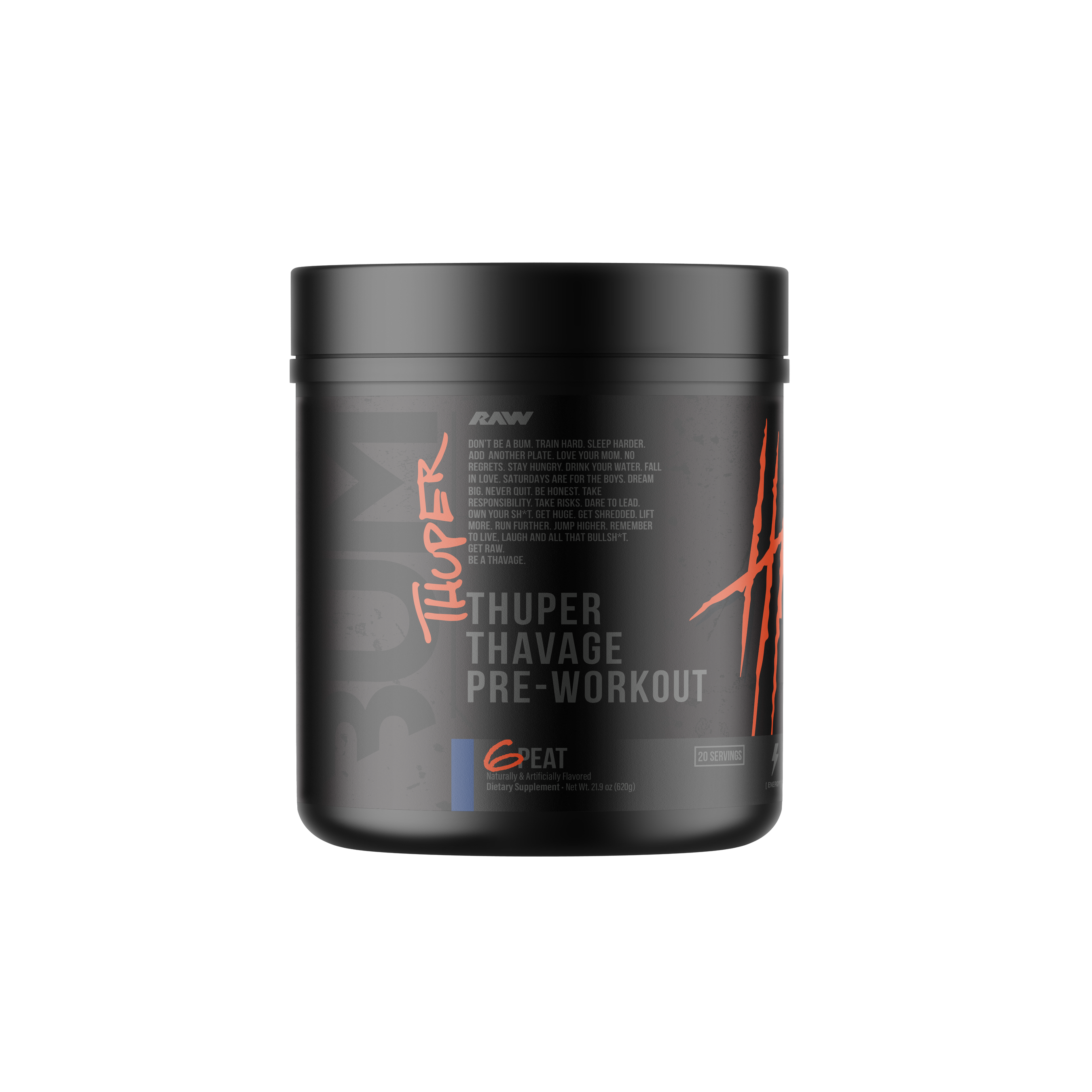 Thavage RTD Pre-workout – Get Raw Nutrition